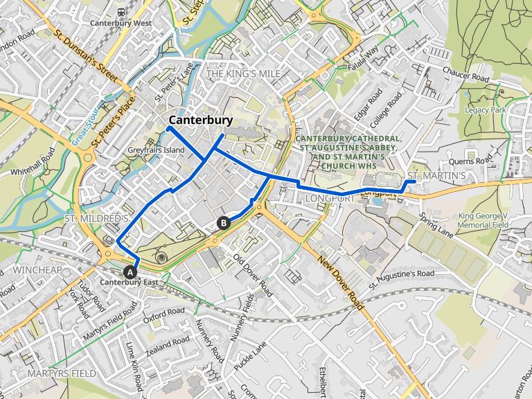 2025-08-15 Canterbury | randonnée pédestre | Komoot